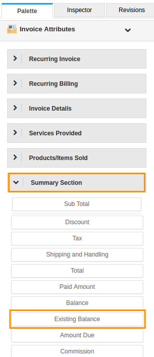 How do I Customize an Invoice PDF Template to Show Existing Balance?