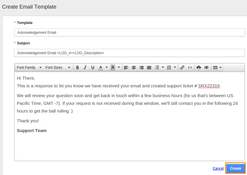 How do I create Email Templates from Home Dashboard?