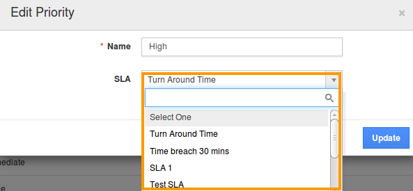 How do I Enable Service Level Agreement(SLA) into Case?