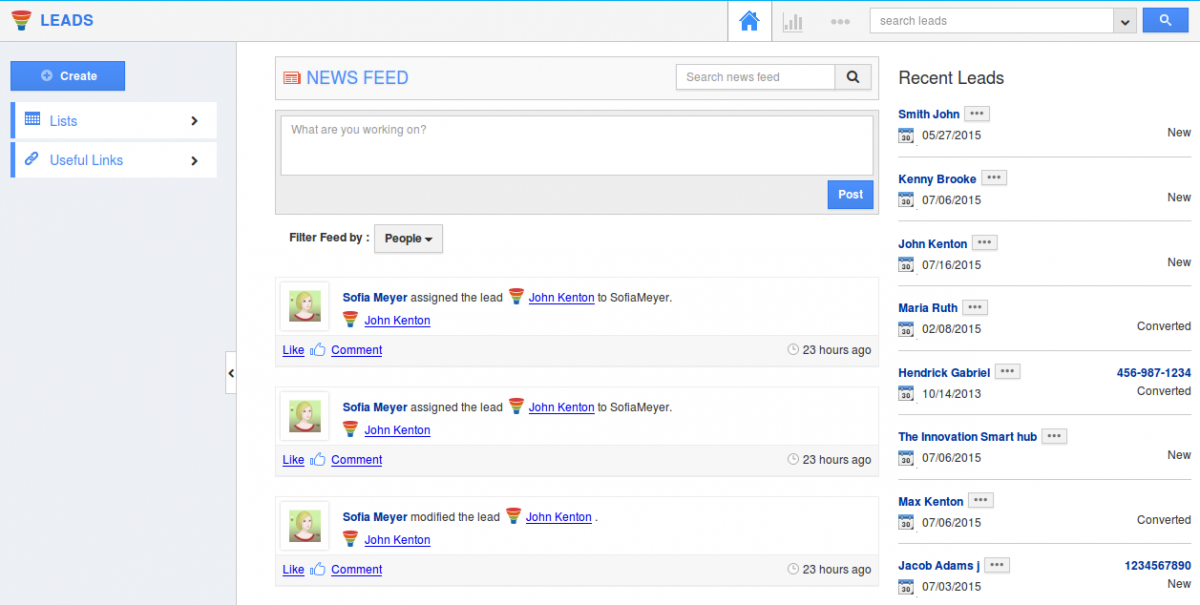 What is the Leads App for?