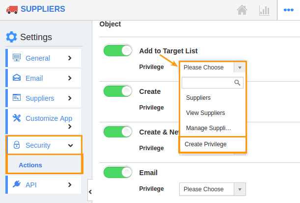 How do I Allow My Users to Add Suppliers into Target List?