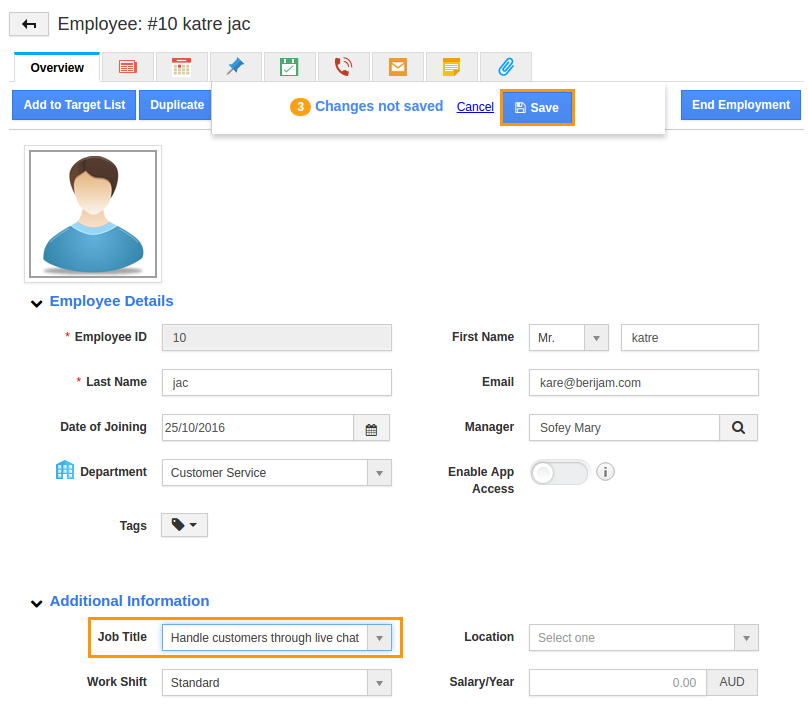 How Do I Add A Job Title For Employees Apptivo FAQ