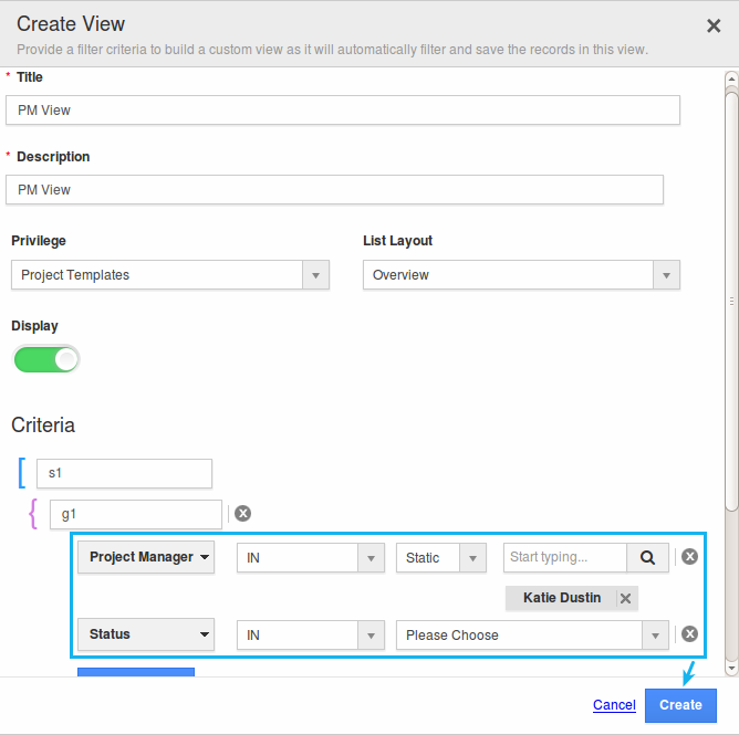 How do I Create Custom Views in the Projects App? | Apptivo FAQ