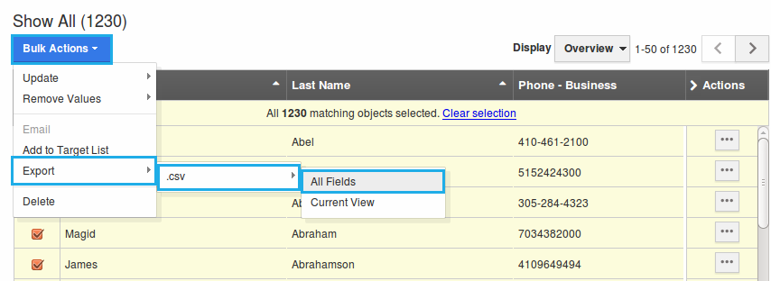 How Can I Export Contacts To CSV File 