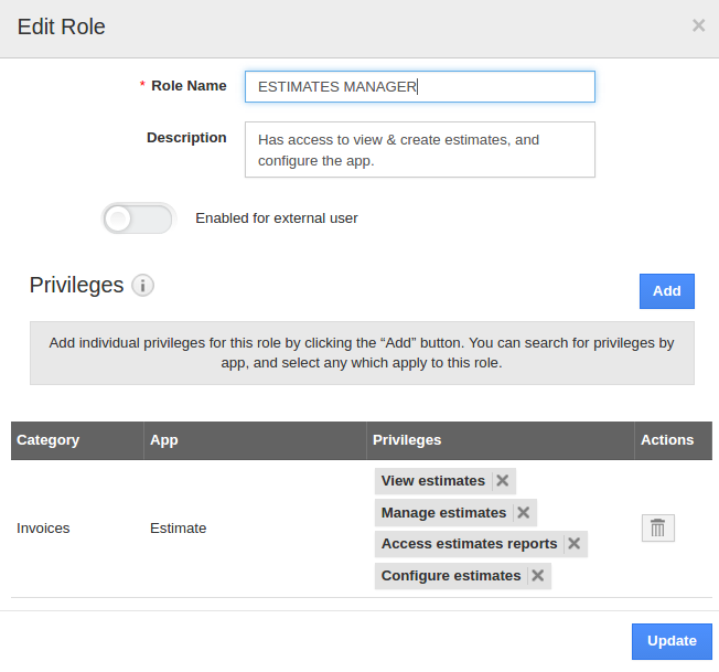 How do I Modify an Existing Role?