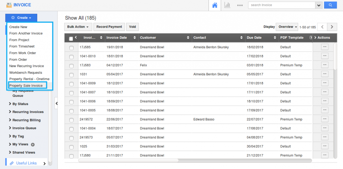 How do I View the Customer Contact association when Creating Invoice ...